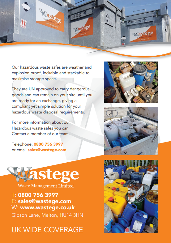 High-quality Waste Safes | Hazardous Waste Removal Wastege